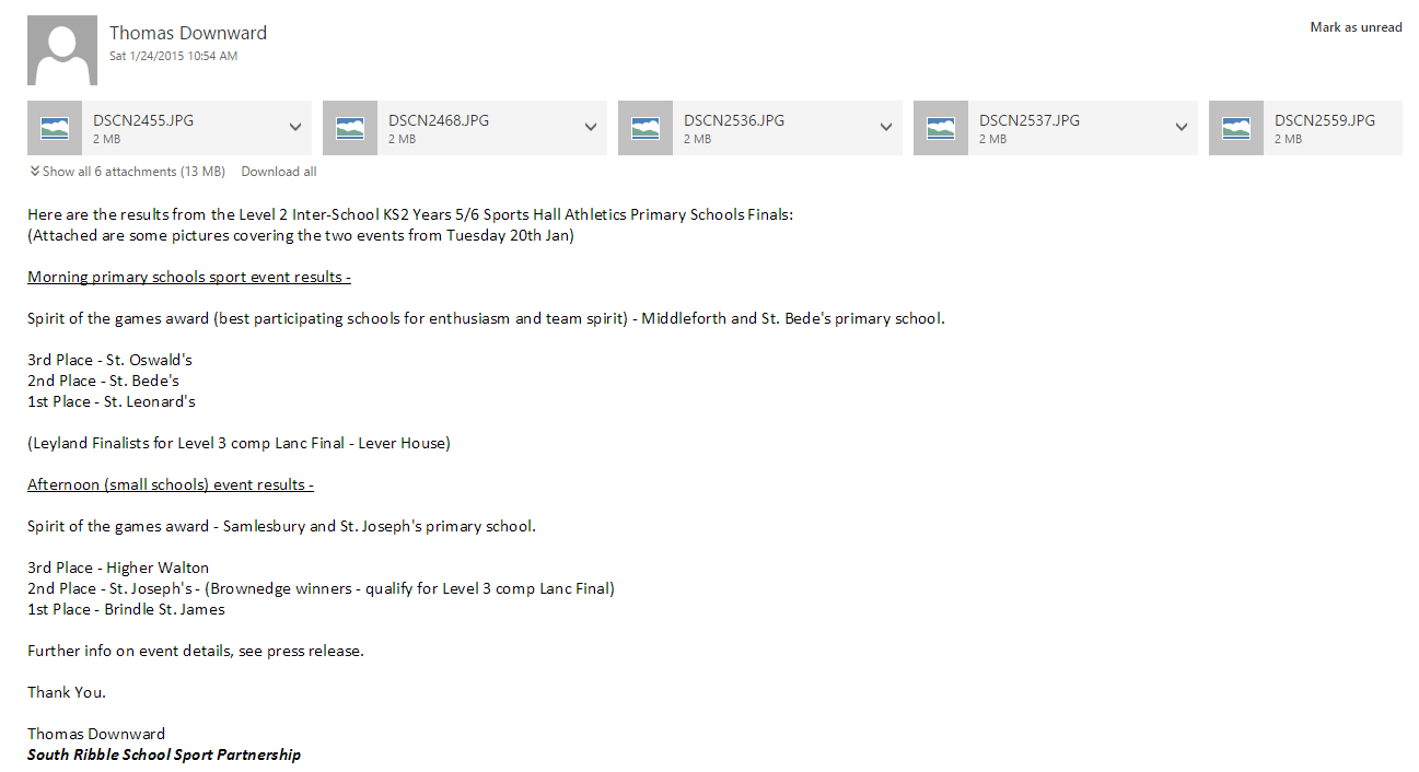 Tom's Careers In Sport Placement Blog: A sample of some of my placement ...