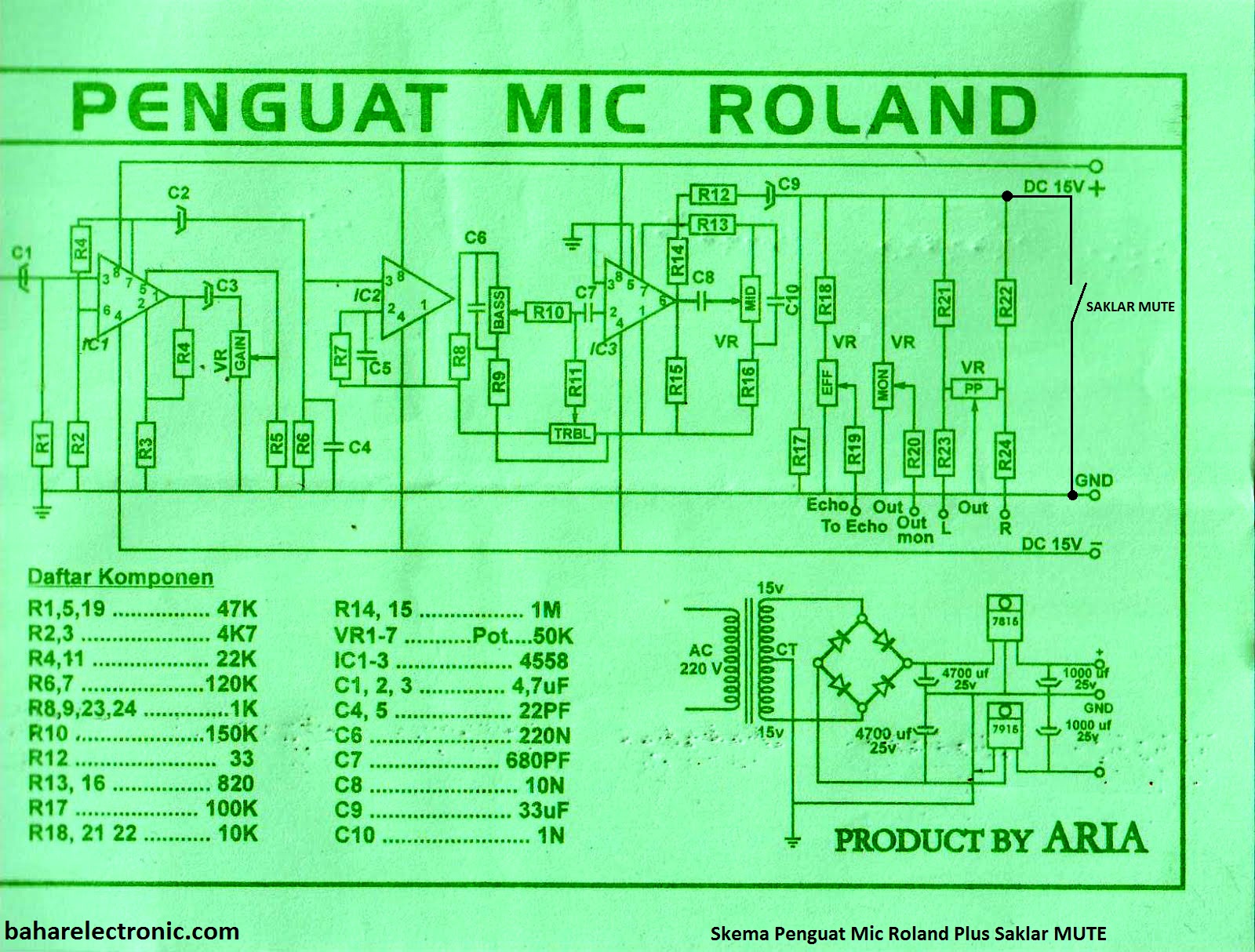 Cara Pasang Saklar Mute pada Setiap Channel Mixer