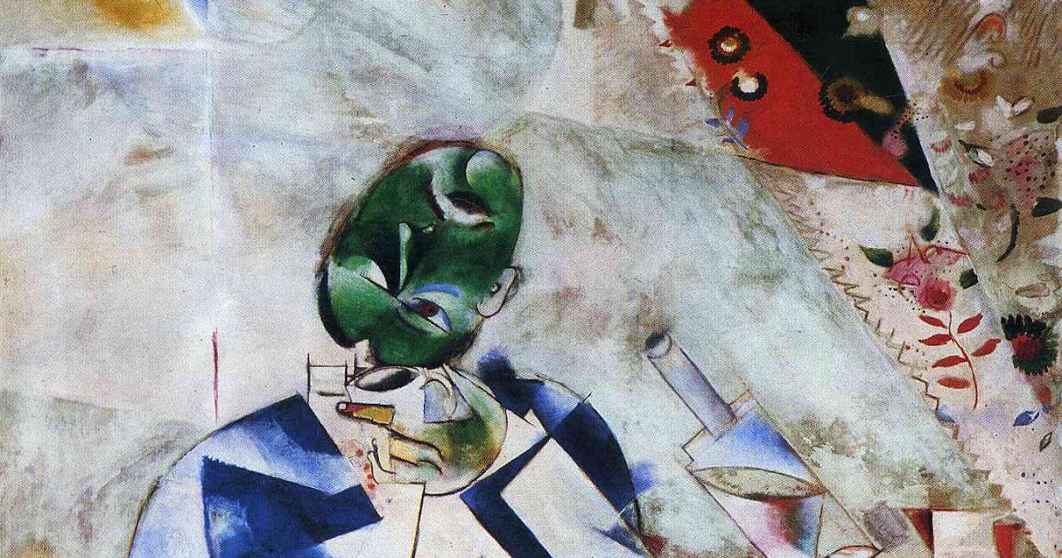pinturamadrid: Marc Chagall - el poeta ó las tres y media