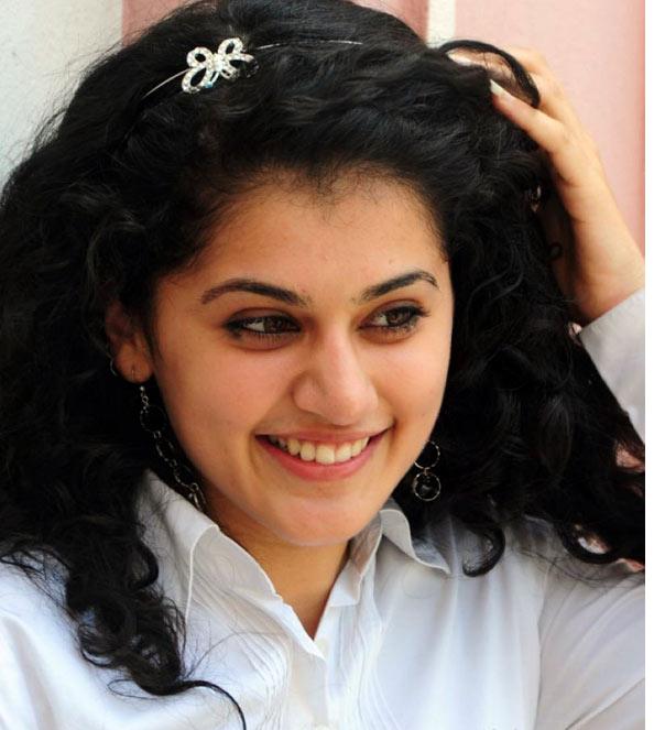 Tapsee Pictures, Videos & More: Tapsee white dress cute photos