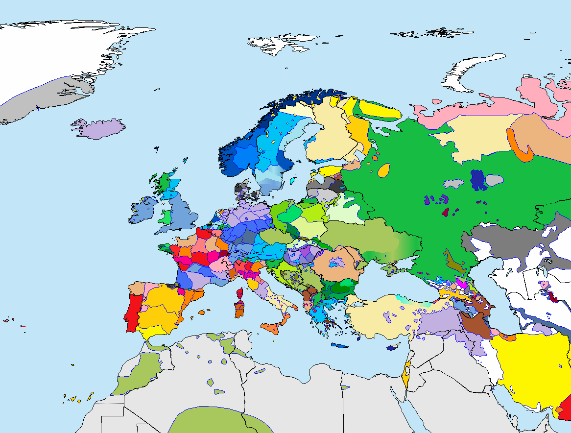 [OS] Languages of Europe [1166×884] : r/MapPorn