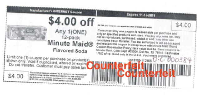Coupons Are True Blessings: Beware of Counterfeit Coupons