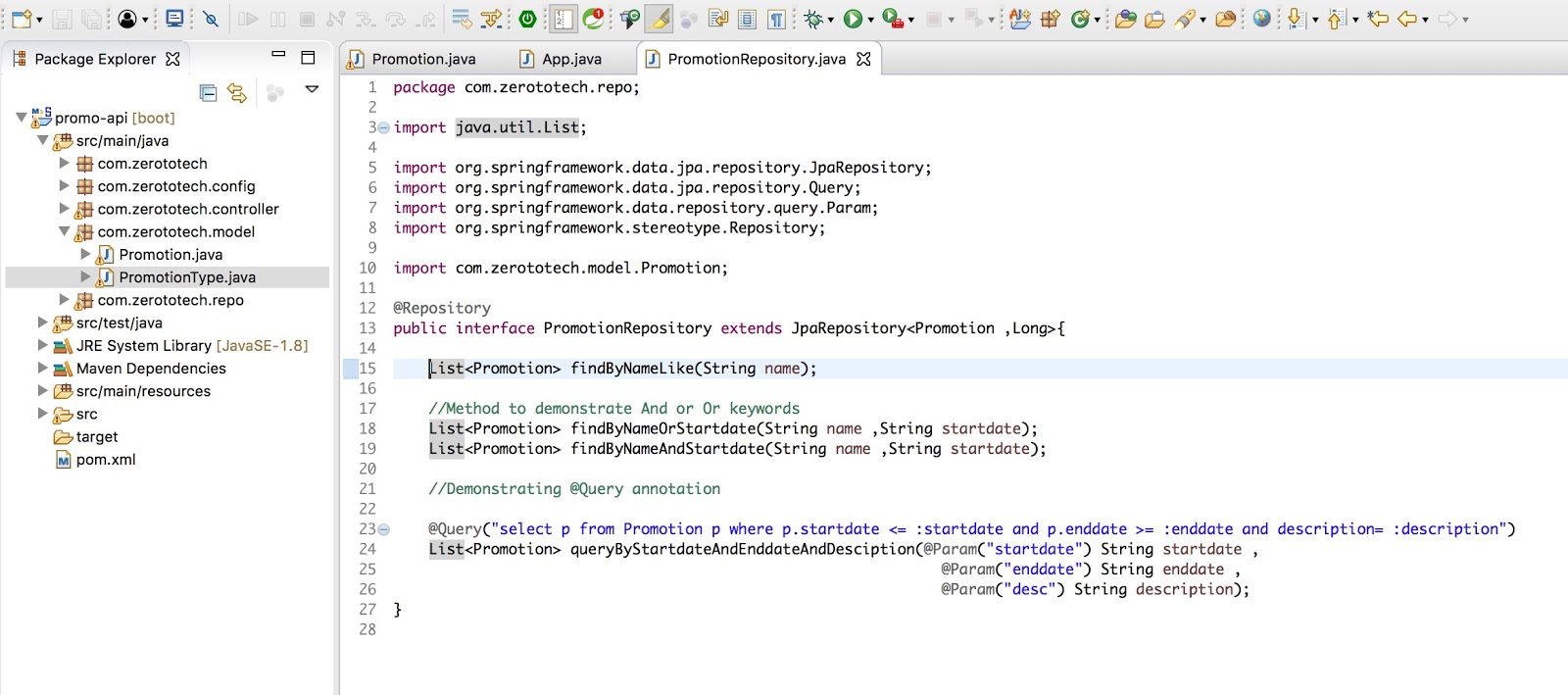 Spring Data Jpa And Query Annotation
