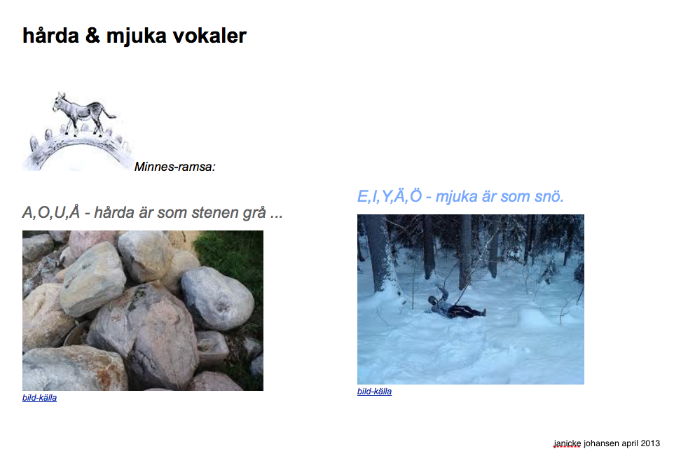 svenska med Janicke - mån 20 november 2015: bokstavering, uttal av ...