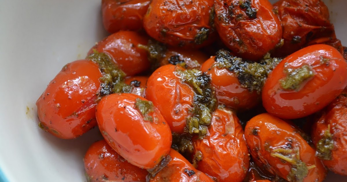 Blistered Tomatoes with Herbs