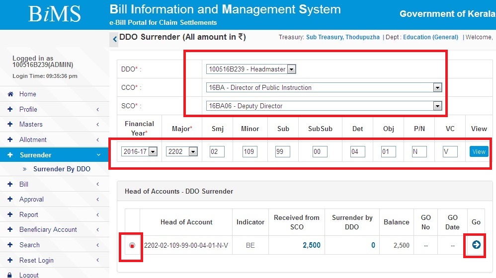 Bill Preparation in Bims (TR59E)