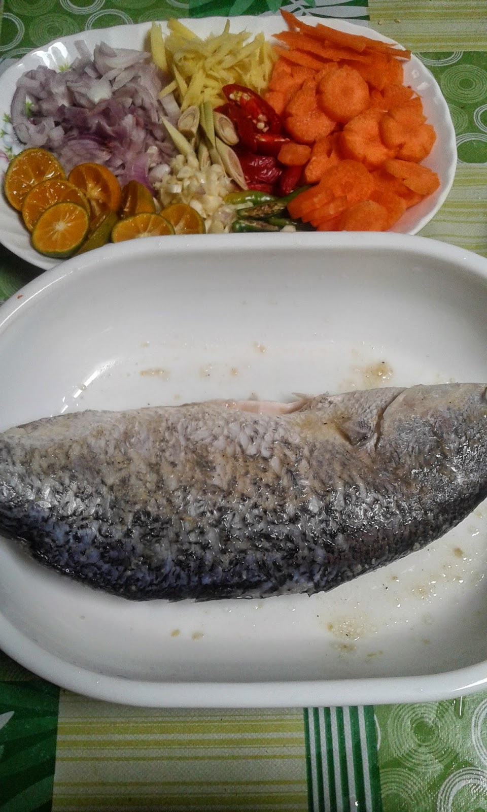 Zalekha Luvs Cooking: Siakap Stim Asam Kelubi @Asam Paya