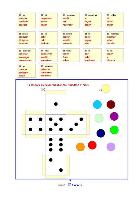 LA OCA DE LOS VERBOS. VERBOS REGULARES E IRREGULARES, VERBOS REFLEXIVOS