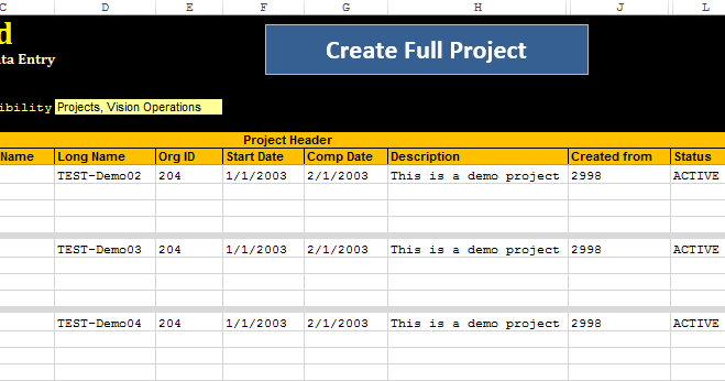 Getting the most out of Oracle (an API Wizard blog): Oracle Projects ...
