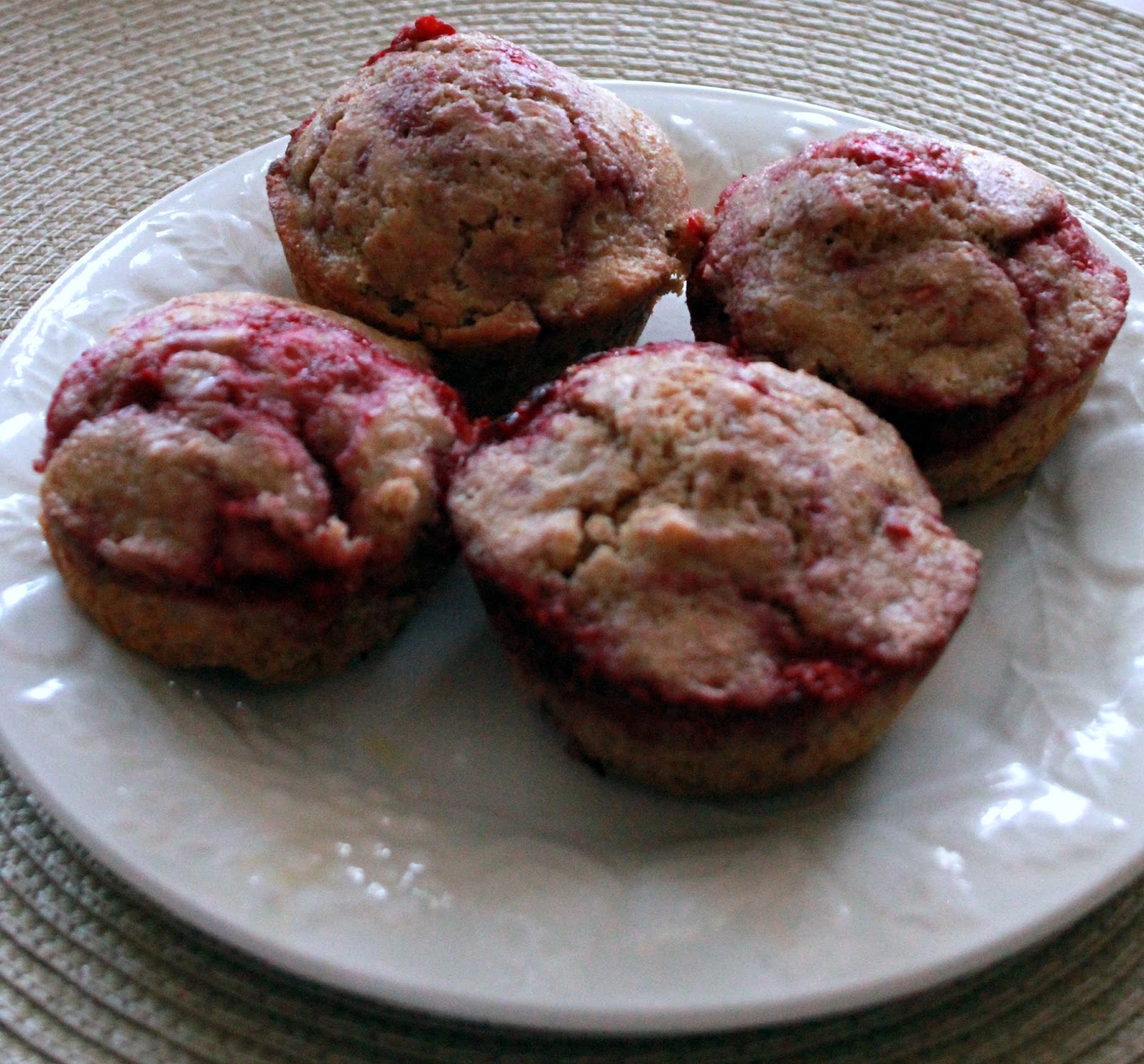 Grain Crazy: Healthy Sweet Pocket of Raspberry Jam Muffins (wholegrain)