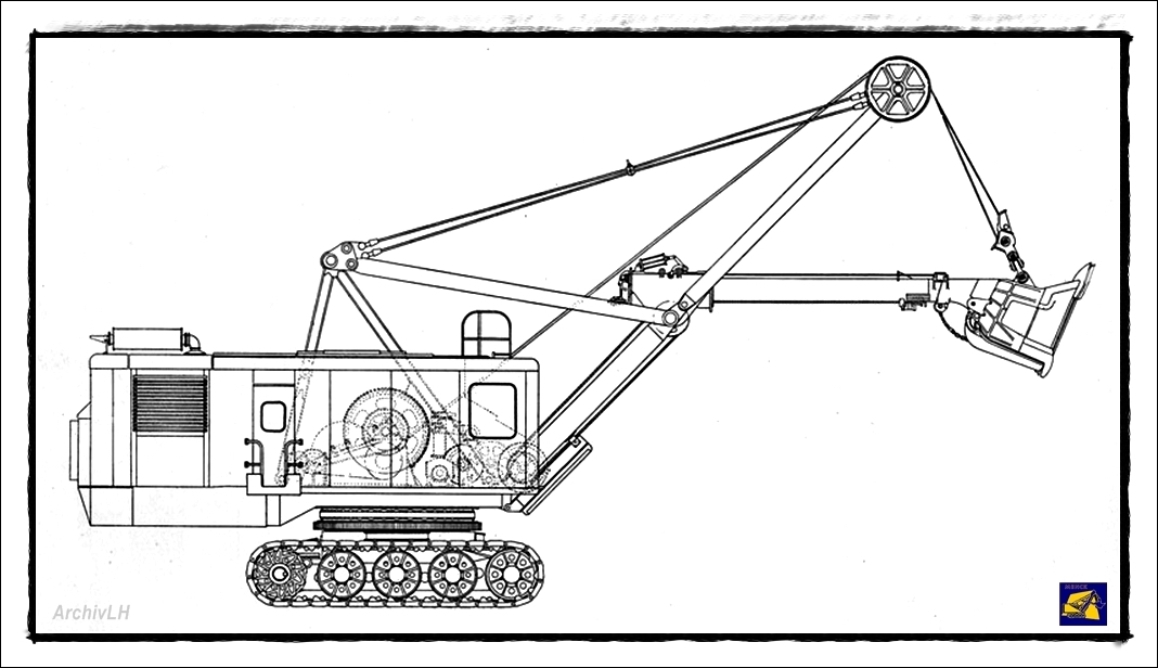 Bagger Galerie Construction Machines: RUSTON-BUCYRUS 110 RB Seilbagger ...