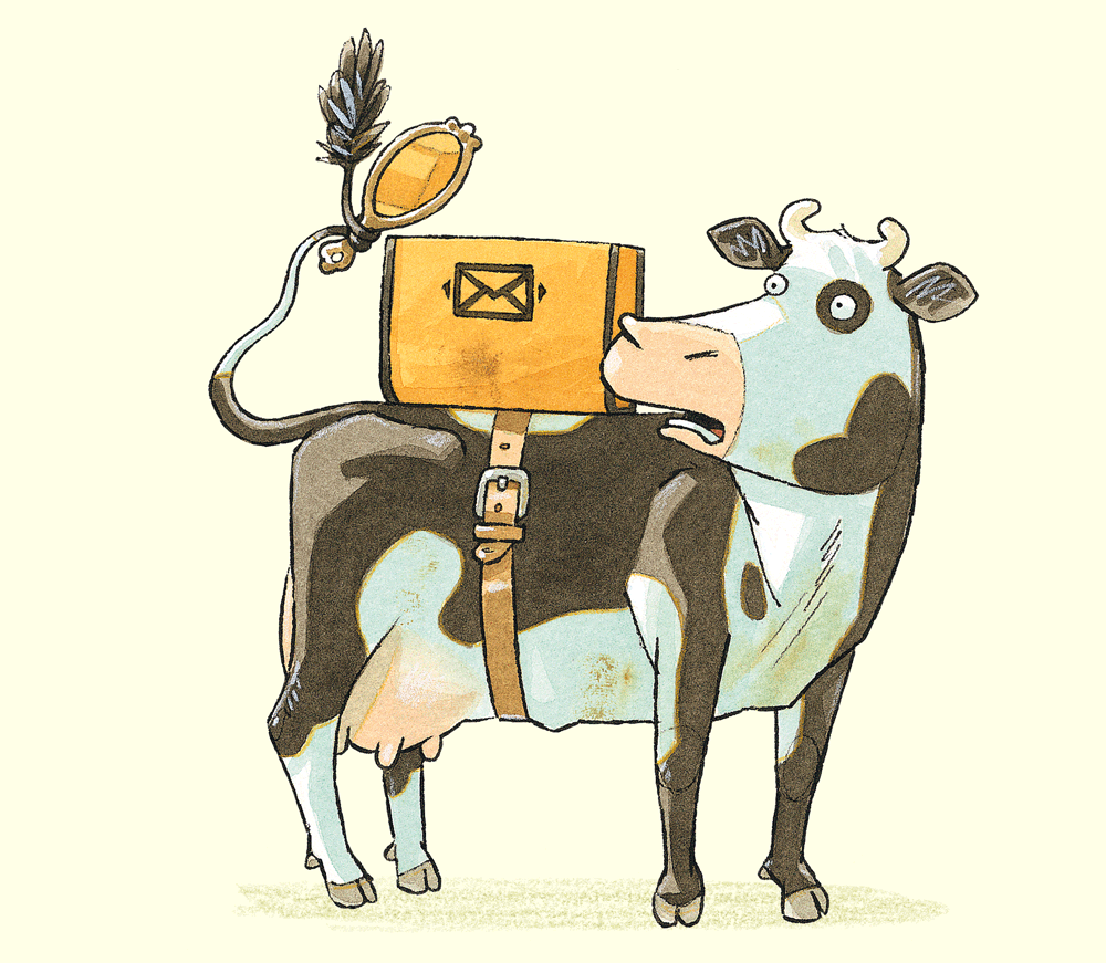 Illustration Alexander Steffensmeier: Lieselotte sucht.