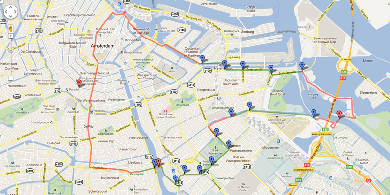 A view from the cycle path: Amsterdam Cycle Paths