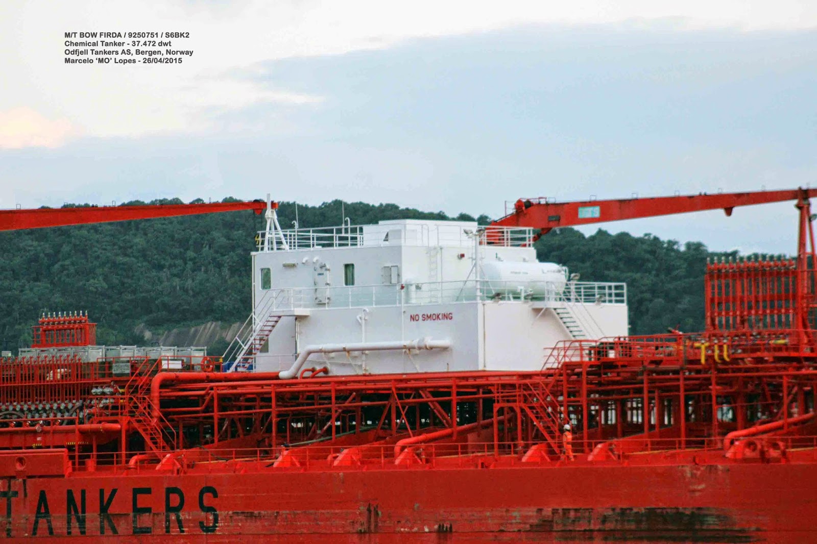 Santos Shiplovers: M/T Bow Firda / S6BK2 - Leaving Santos 26/04/2015