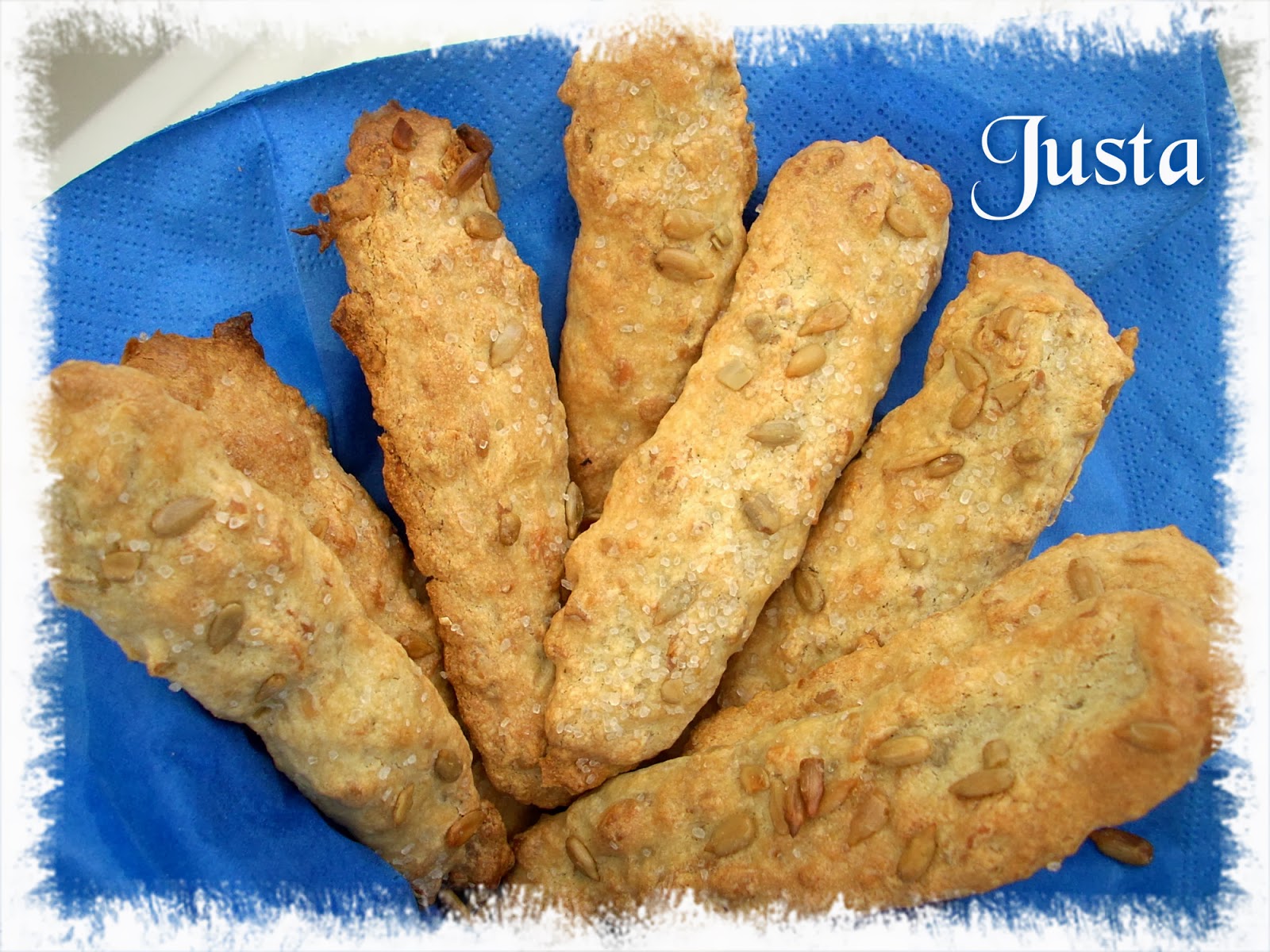 Recetario de Justa: Barritas de pan con pipas