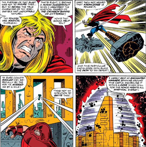 The Peerless Power of Comics!: Juggernaut vs. Thor--Round Two!