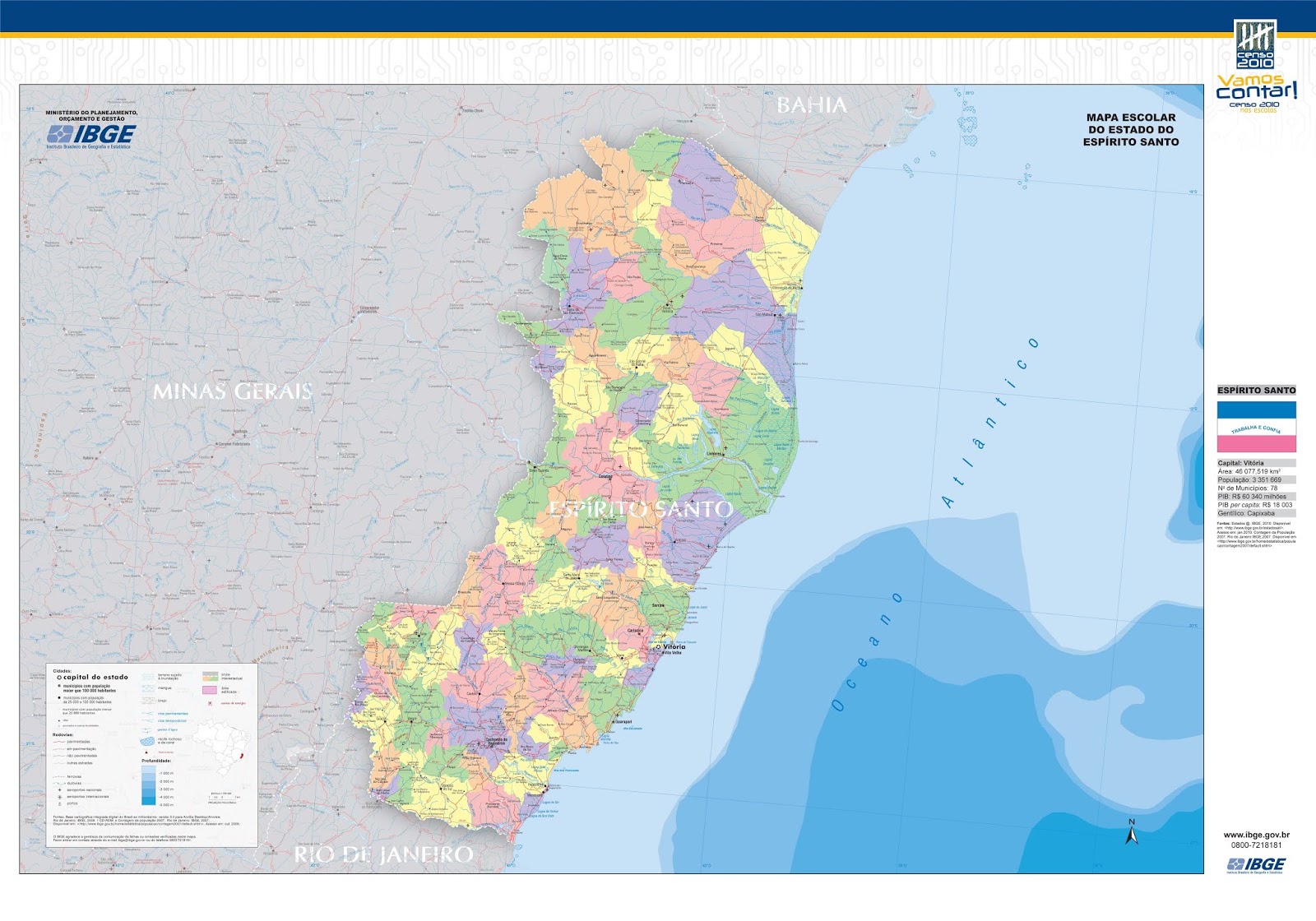 Mapas do Estado do Espírito Santo