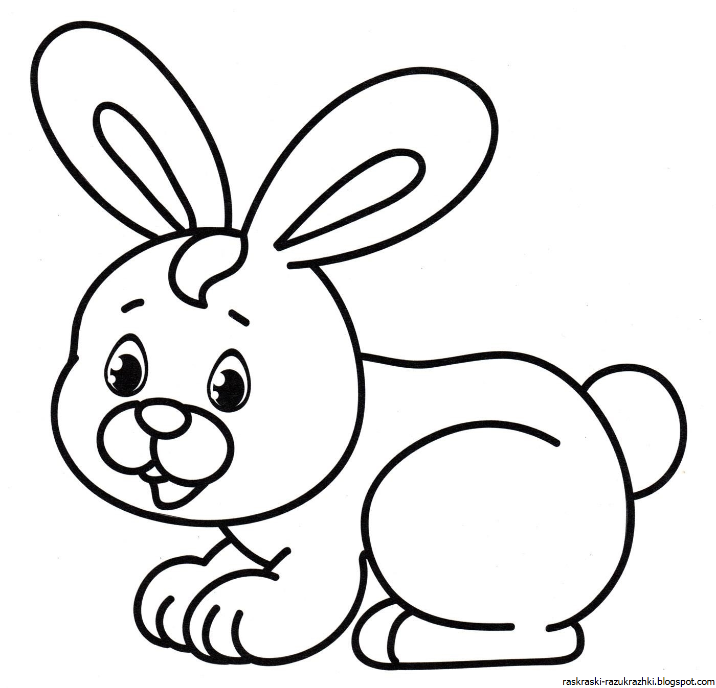 Раскраска Зайка