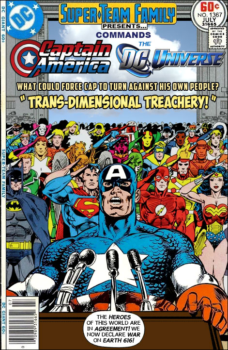 Super-Team Family: The Lost Issues!: Captain America commands The DC ...