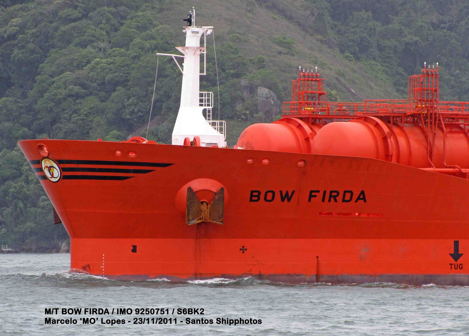 Santos Shiplovers: M/T Bow Firda / S6BK2 - Classe Kvaerner