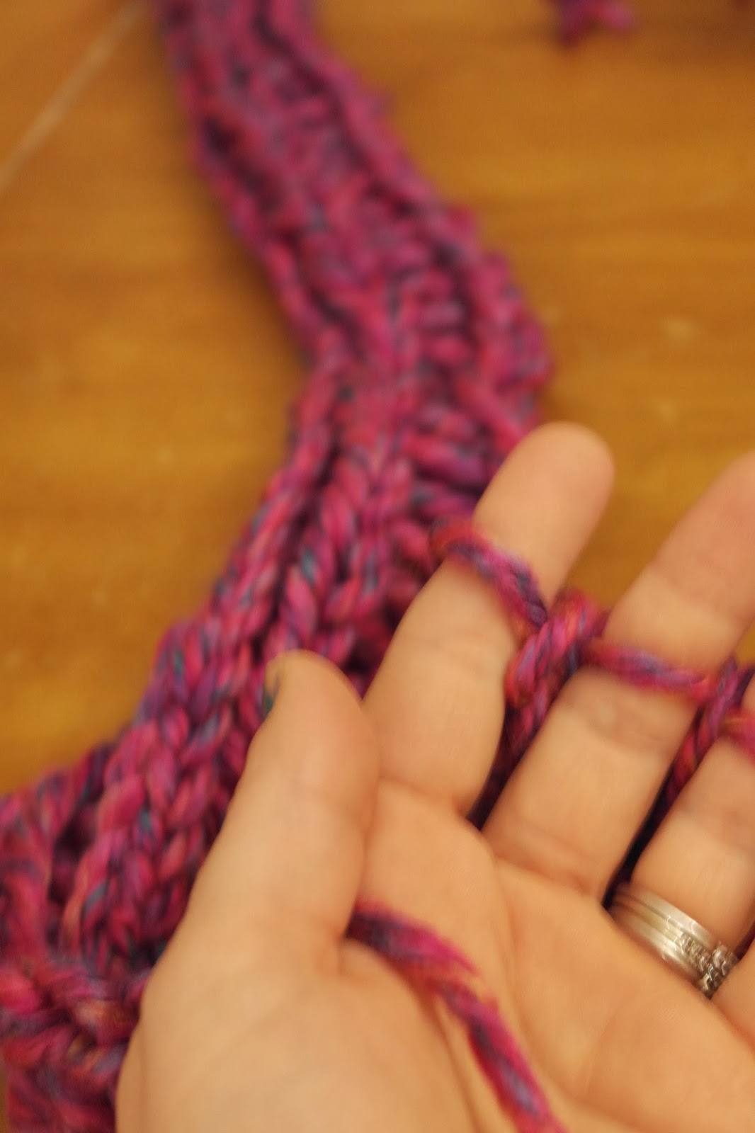 Finger Knitting-- The Bees Knees This Winter Break! | Macaroni KID ...