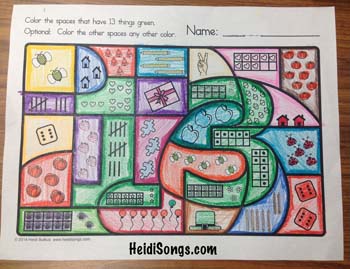 Hidden Numbers 1-30 Worksheets!