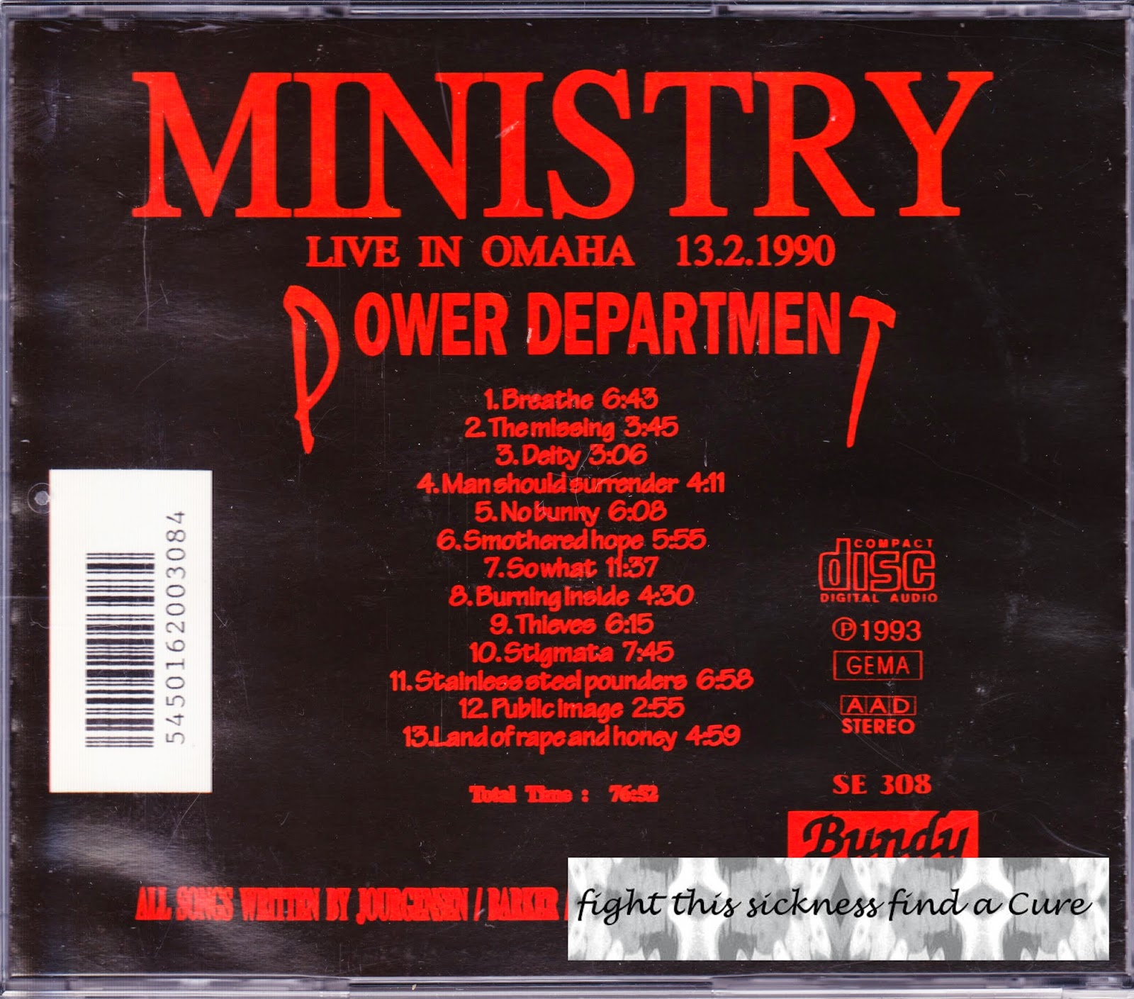 fight this sickness find a Cure: Ministry - power department ( 13.02.1990 )