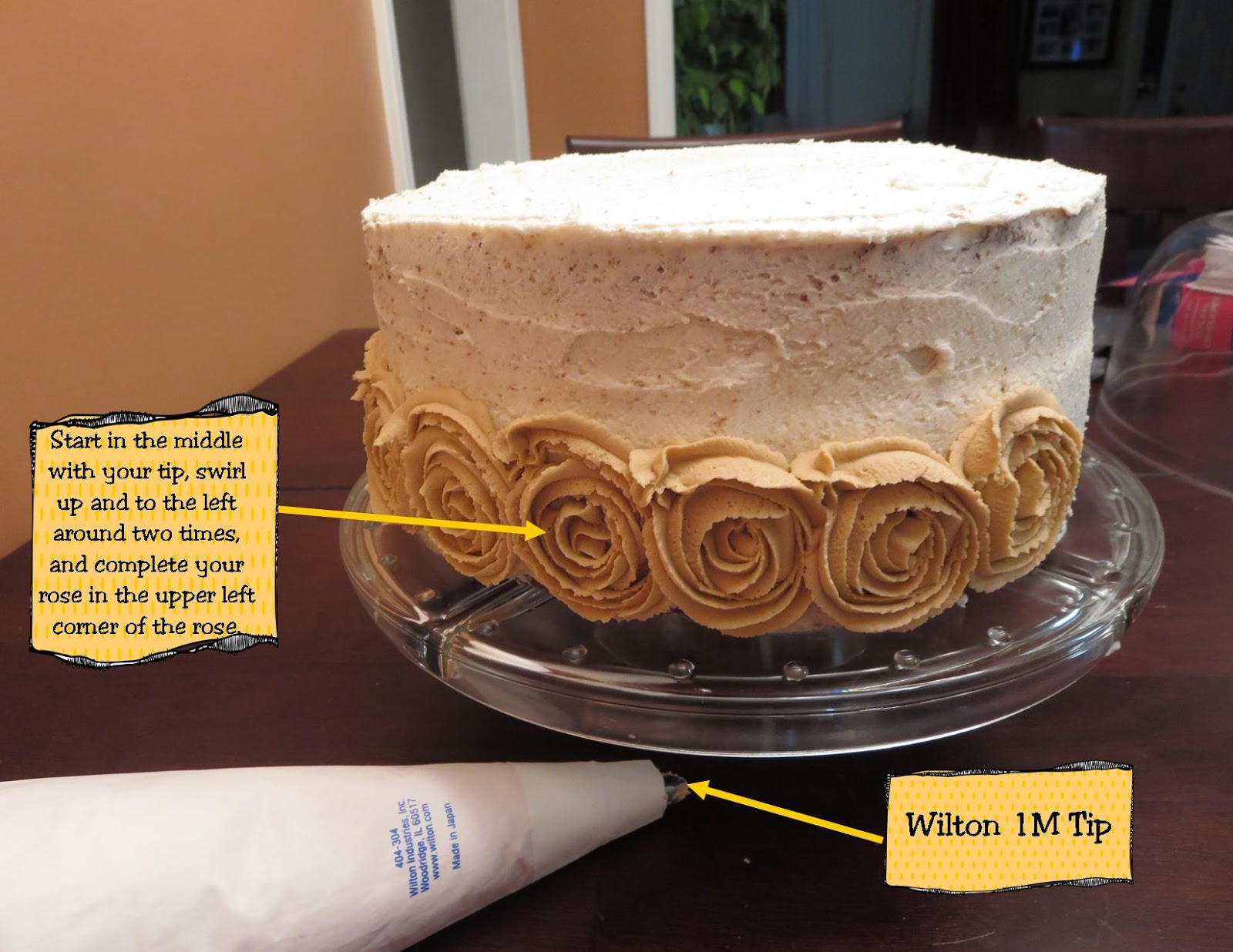 Finding Fairy Tales: DIY Project #2: Rose Swirl Cake Tutorial