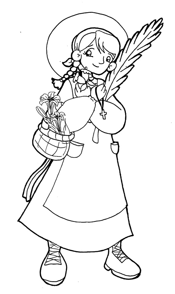 ® Santoral Católico ®: Virgen y Santos para Colorear