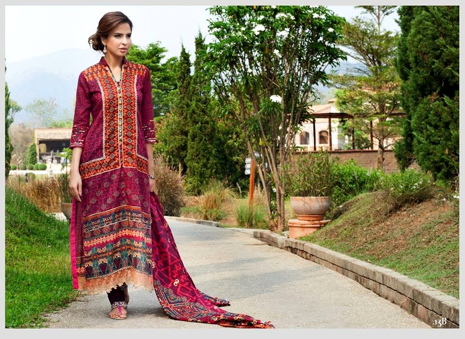 Firdous Lawn Collection 2014 | Firdous Printed Lawn Collection 2014 ...