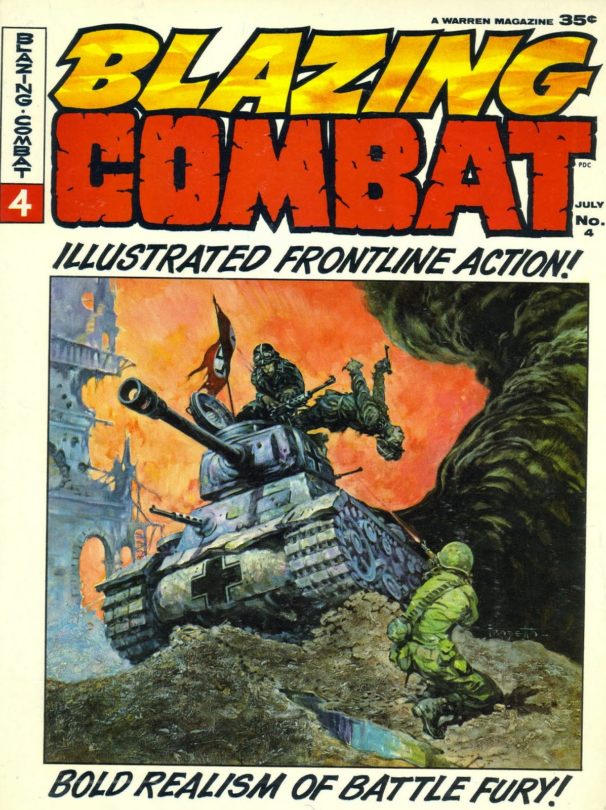 Cap'n's Comics: Blazing Combat by Frank Frazetta