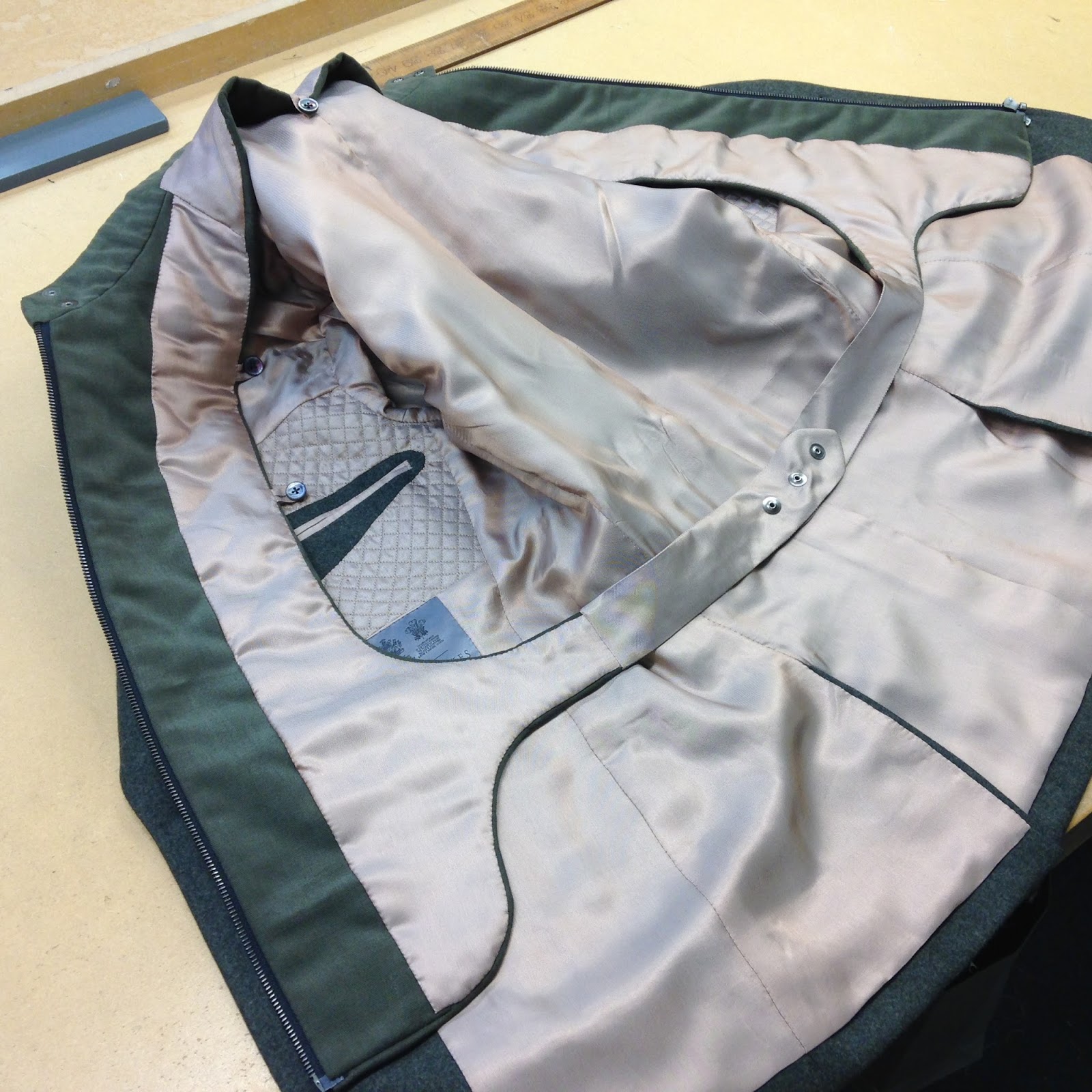 DAVIDE TAUB: Bespoke Driving Jacket w/.Detachable Bib: Collaboration ...