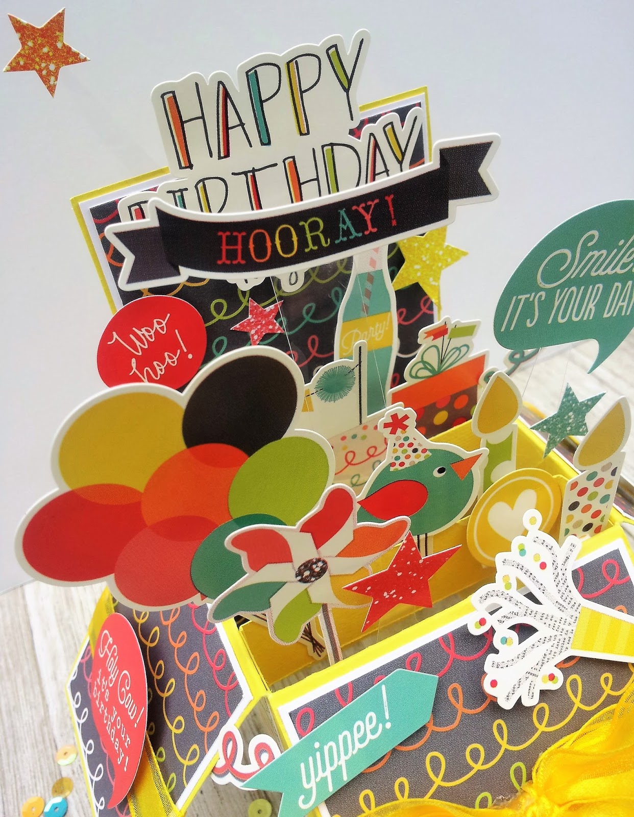 Linsey's Crafty Blog: Happy Birthday Pop Up Box Card