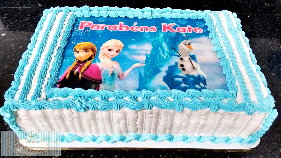 Bolo da Frozen