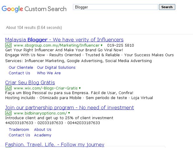 How to reuse the Google Blogger search box as Google Custom Search box