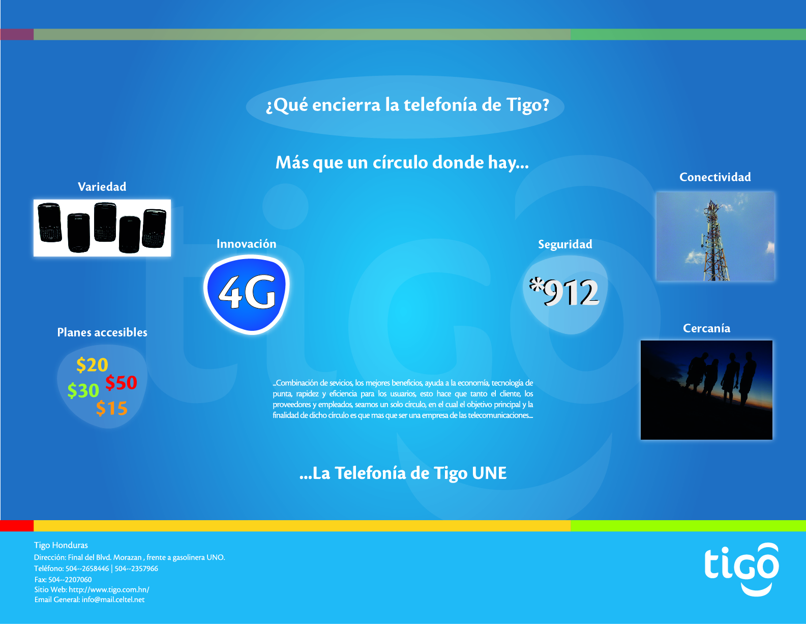 El Portafolio de Brian Lopez: Publicidad Gráfica. Institucional. Tigo