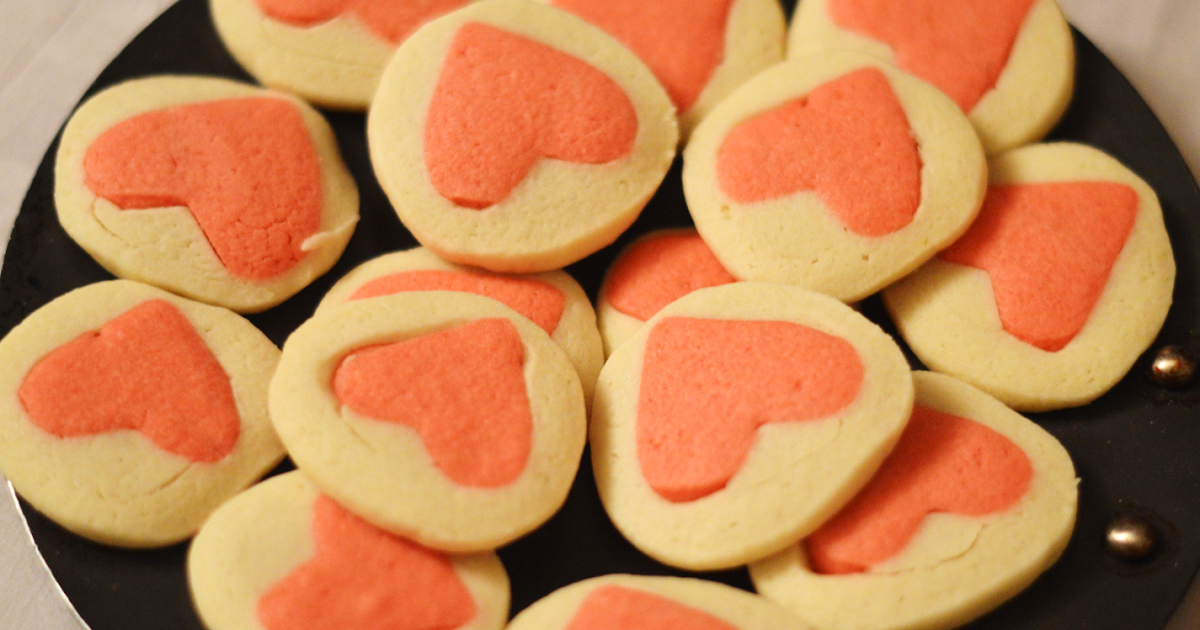 Lee’s Culinary Experiments : Heart Centred Cookies