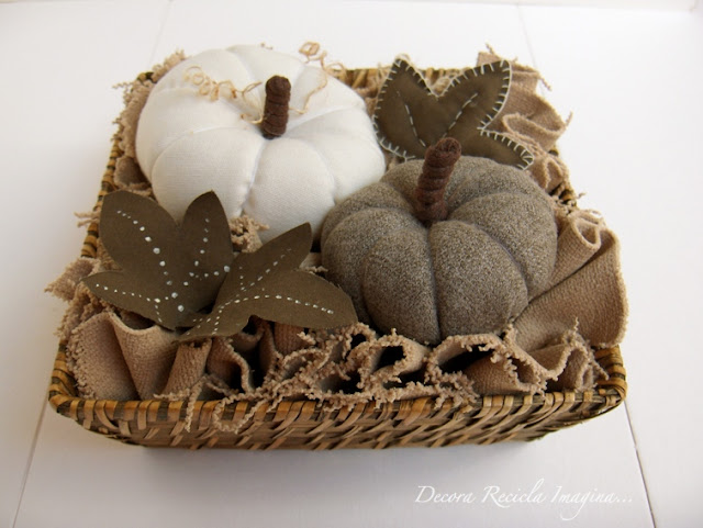 Decora Recicla Imagina …: Calabazas de Otoño - Fall Pumpkins