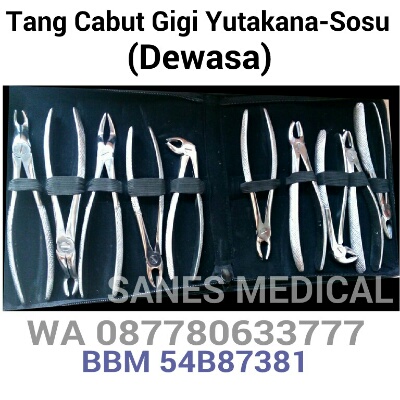 Sanes Medical: Tang Cabut Gigi YUTAKANA-SOSU (Dewasa) Paling Lengkap