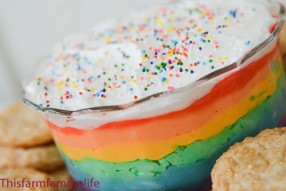 This Farm Family's Life: Rainbow Pudding Treat...