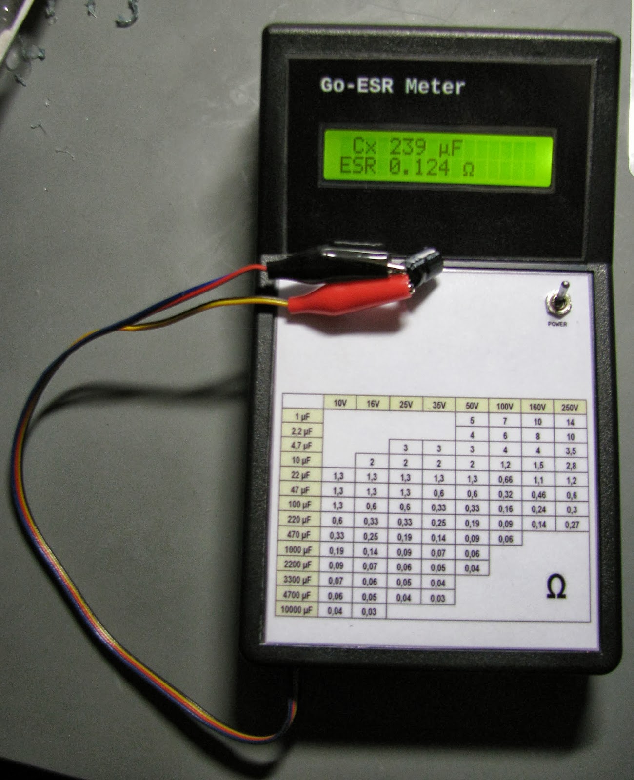 NTE Electronics Circuit: ESR Capasitance Meter