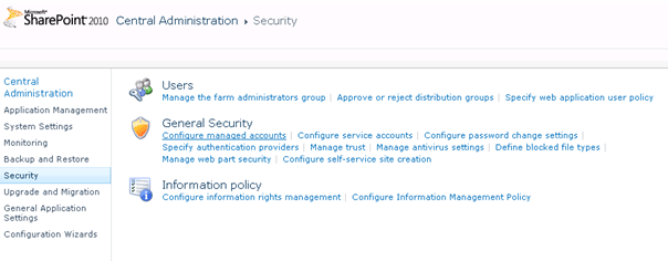 Kishan's SharePoint Blog: Managed Account using Powershell/Central ...
