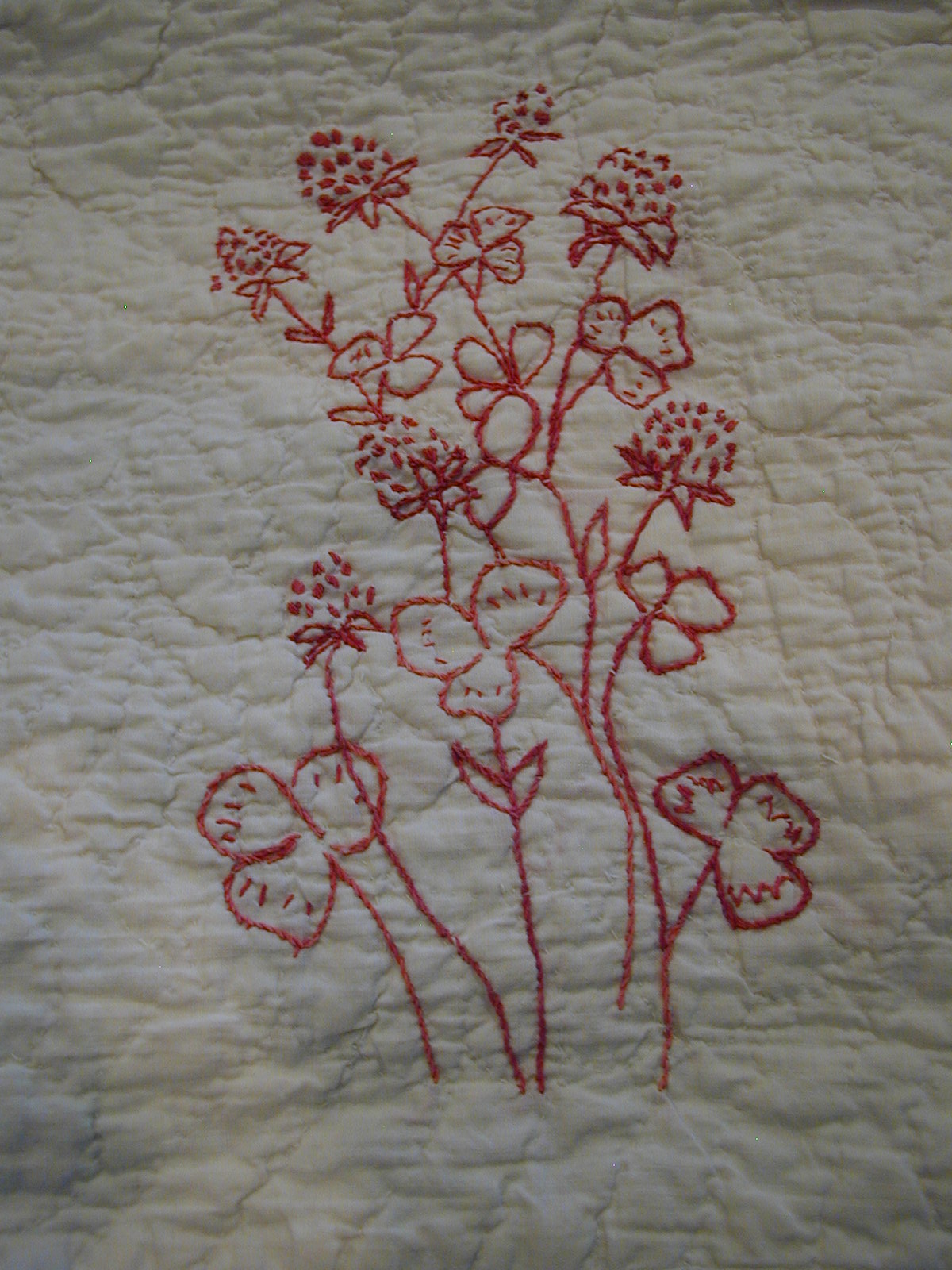 Moonbear Longarm Quilting: Antique Redwork Quilt