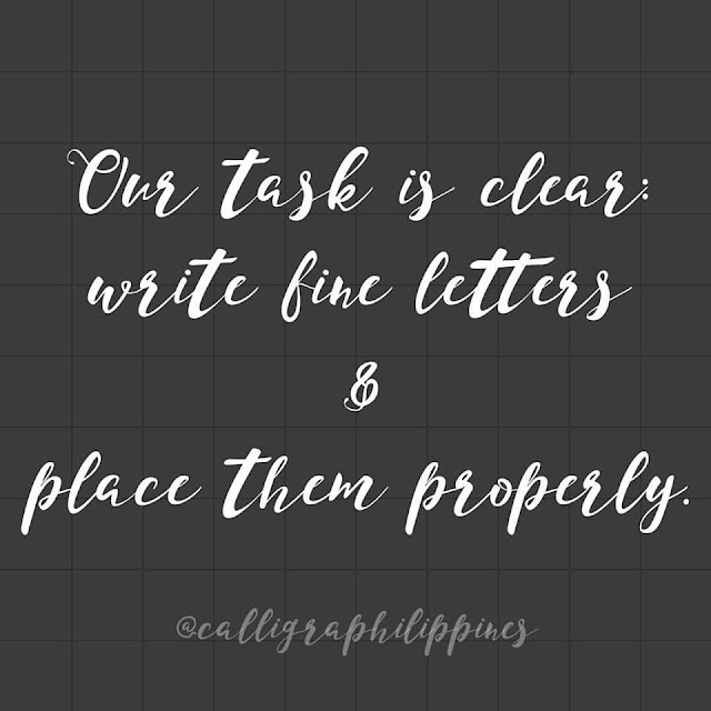 Calligraphy in the Philippines : Our task is clear: write fine letters ...