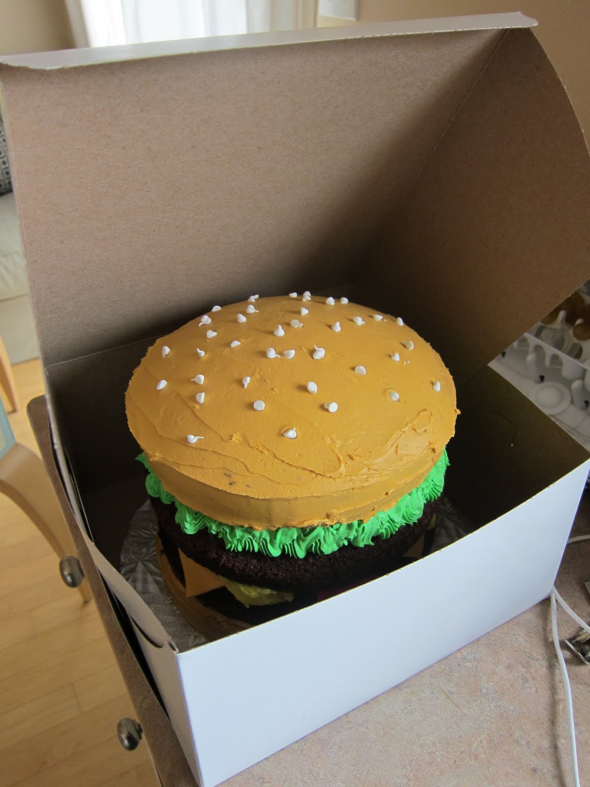 A Mixture of Mediums: Cheeseburger Cake!