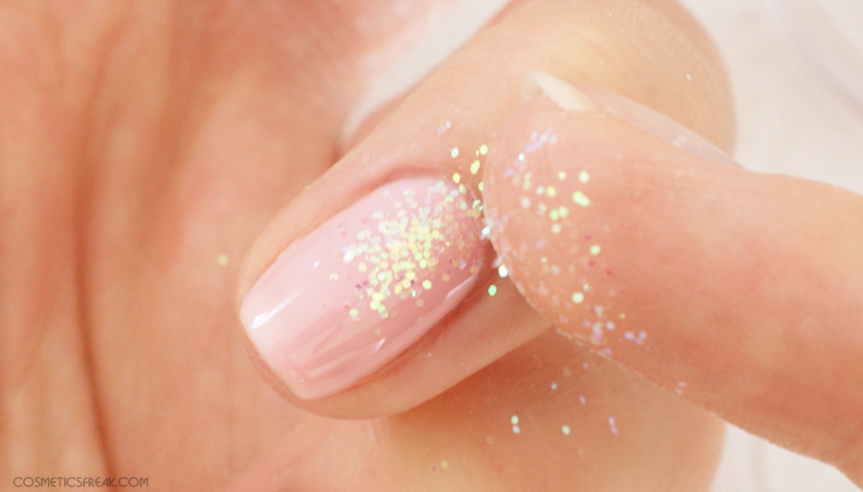 NEONAIL GLITTERY EFFECT NO 02 + SEMILAC 047 PINK PEACH MILK | Blog ...
