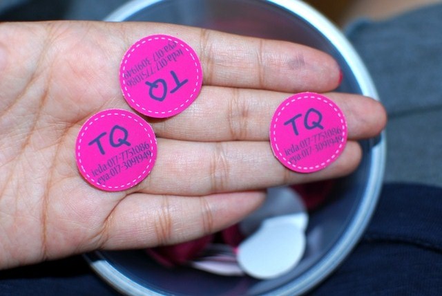 ParTeeS: Mira & Ruzzali : Sticker for Majlis pertunangan