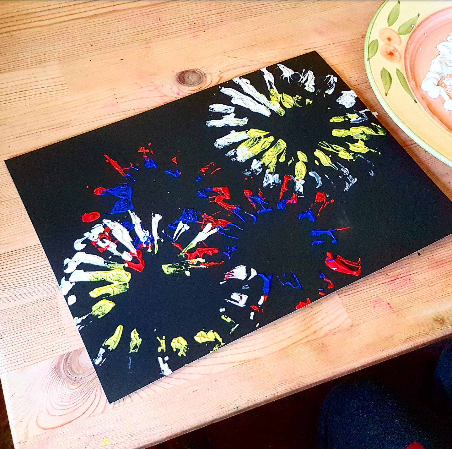 Inside Martyn's Thoughts: Home School - Painted Firework Picture