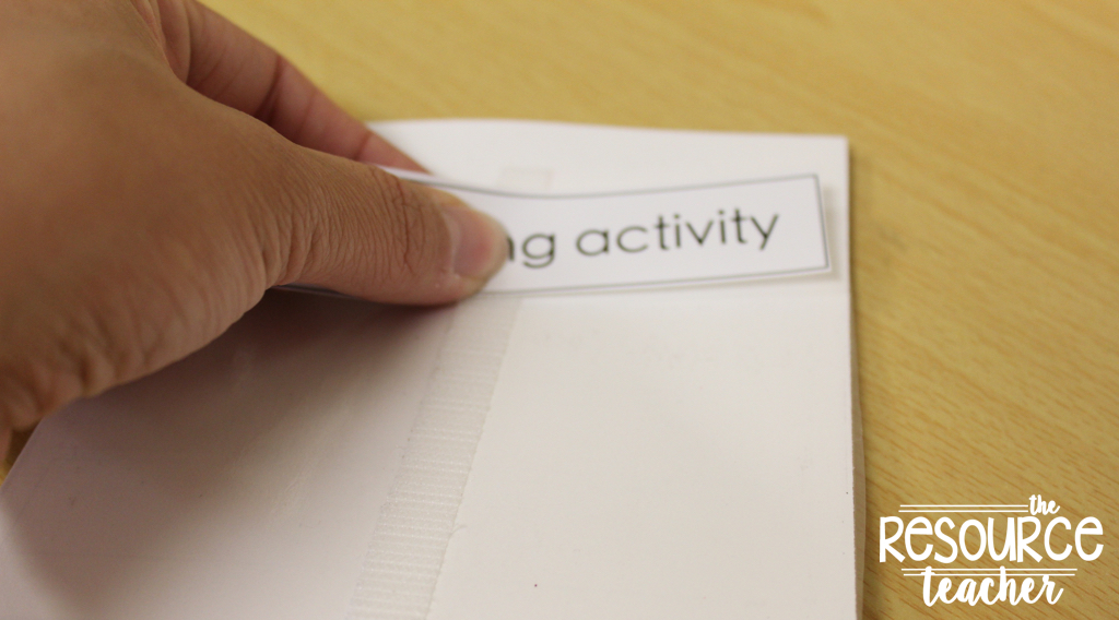 The Resource Teacher: Visual Mini-Schedules