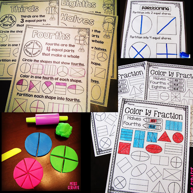 Miss Giraffe's Class: First Grade Math Ideas for the Entire Year!